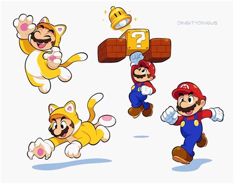 Mario And Cat Mario Mario And 1 More Drawn By Vinnydingitydingus