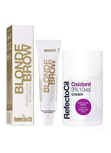 Kit Refectocil 1 Tinta 1 Oxidante Creme Blonde Brow Beleza De Mulher