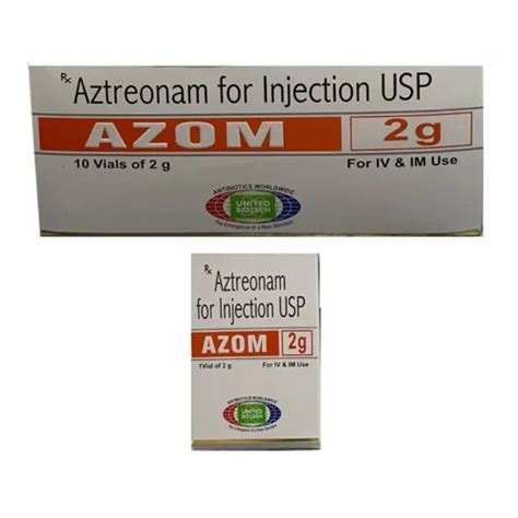 2g Azom Aztreonam Injection 2000 Mg At ₹ 1100 Vial In Varanasi Id 2856303612597