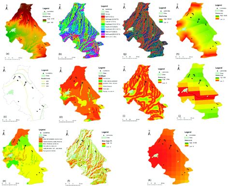 The Main Predisposing Factors Used In The Analysis A Elevation B Download Scientific