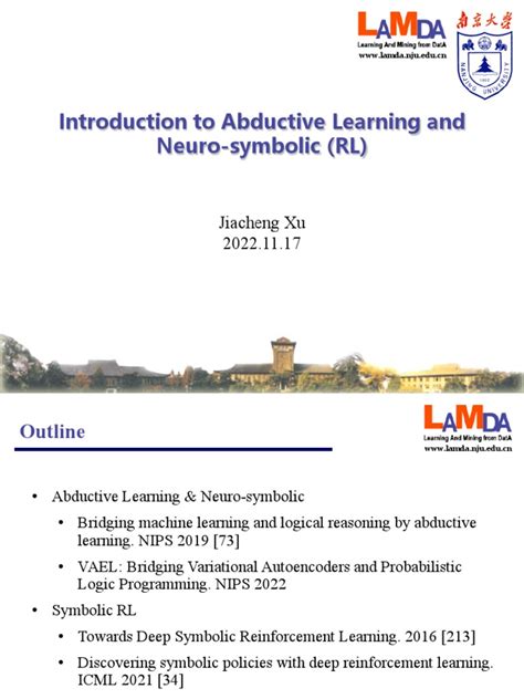 introduction to abductive learning and neuro symbolic rl pdf
