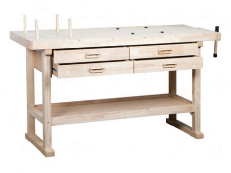 60 In 4 Drawer Hardwood Workbench