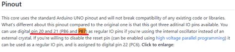 Use Internal Oscillator Of Arduino Uno Whats The Pin Characteristics