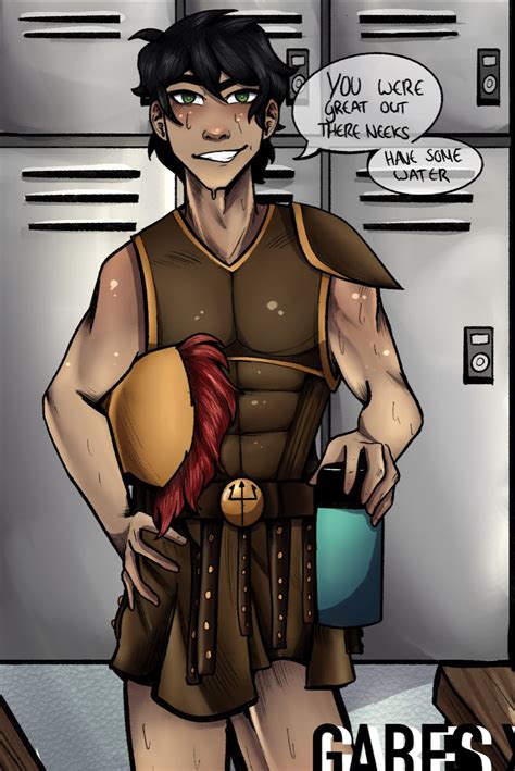 Rule 34 Armor Gabesxxx Helmet Locker Room Male Only Percy Jackson And