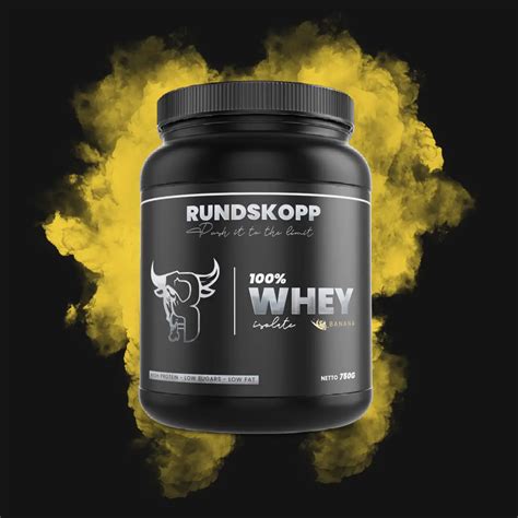 Whey Isolate Banana Rundskopp