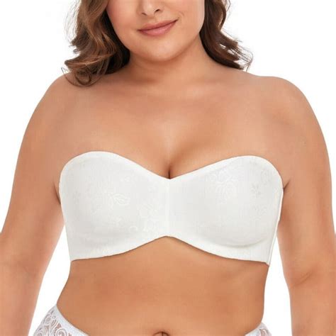 Womens Underwire Contour Multiway Strapless Bra Plus Size Push Up Bralette 46b