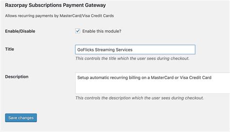 subscriptions woocommerce build integration razorpay docs