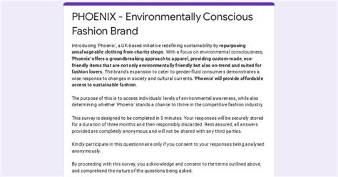 Phoenix Environmentally Conscious Fashion Brand Hannah Chitty
