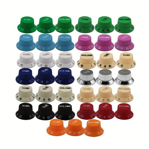 Fleor Strat Guitar Volume Tone Speed Control Knobs 2t1v Set Free