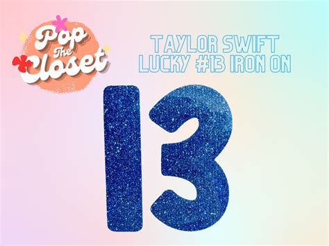 Taylor Swift Number 13 Vinyl Iron On Patch Etsy