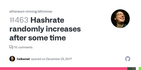 Hashrate Randomly Increases After Some Time Issue Ethereum Mining Ethminer GitHub