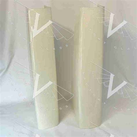 Seeburg M100c Pilaster Plastics Pair White Victory Glass