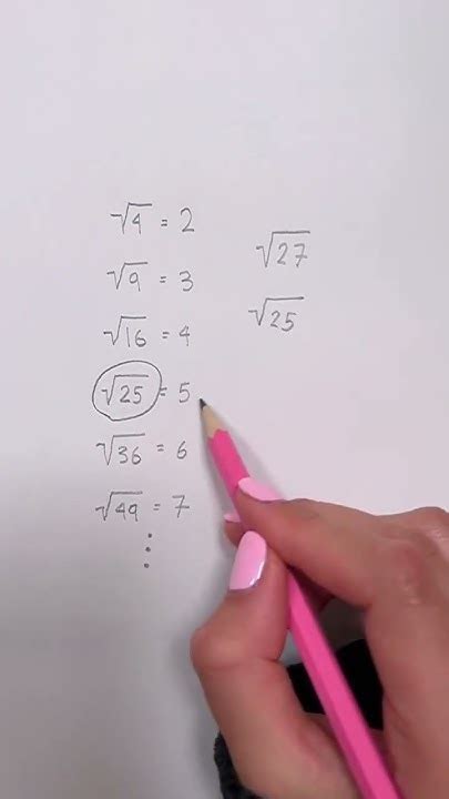 Mentally Calculate Any Square Root Trick 🤔 Math Maths Mathematics Mathstricks Shorts Youtube