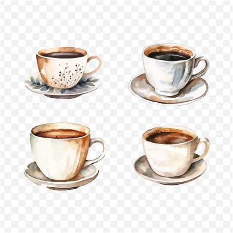 Premium Vector Coffee Transparency Vector Graphic Element