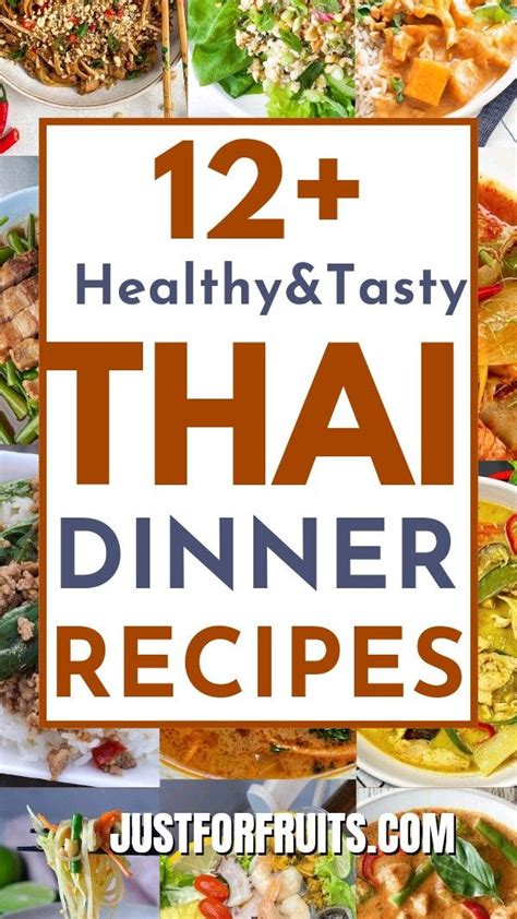 12 Healthy And Tasty Thai Dinner Recipes Thai Dinner Recipes Tasty