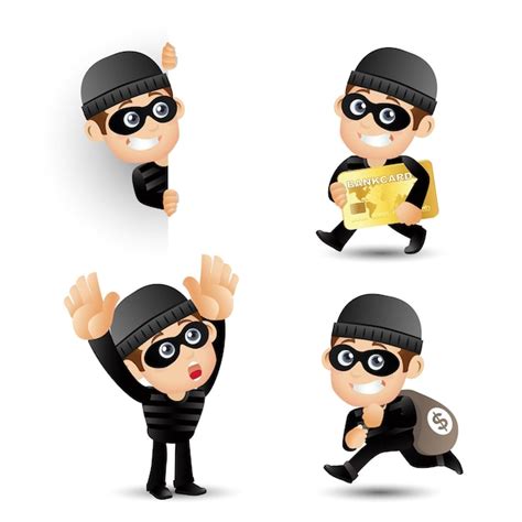 Premium Vector Hacker And Thief