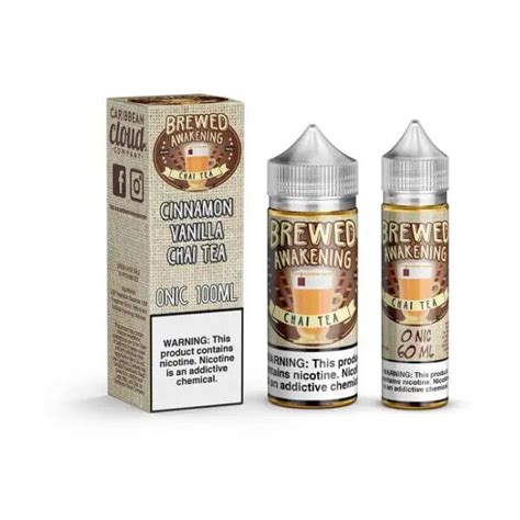 Brewed Awakening Cinnamon Vanilla Chai Tea E Liquid By Caribbean Cloud
