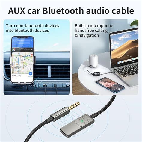 Bluetooth 5 3 Adattatore Per Auto Con Aux Ricevitore Usb Con