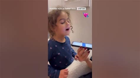 شاهد بنت كرستيانو رونالدو تتكلم العربية 😍🔥story Youtube