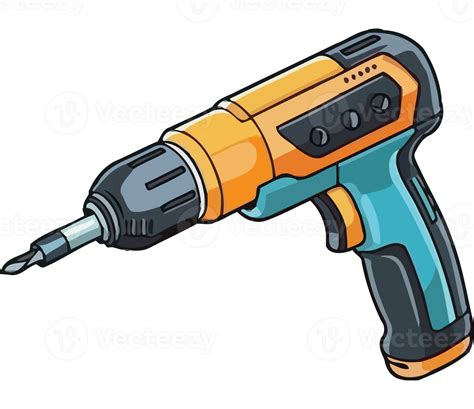 Construction Industry Uses Sharp Tools Like Drill Isolated 53341421 Png