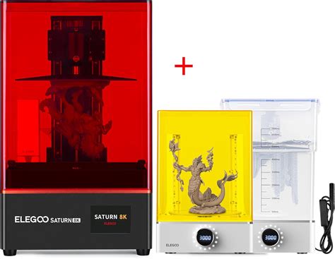 Buy Elegoo Saturn 8k Msla Resin 3d Printer And Elegoo Mercury Xs Bundle