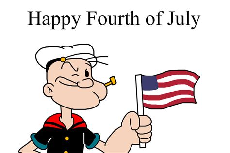 Happy Fourth Of July With Popeye By Ultra Shounen Kai Z On Deviantart