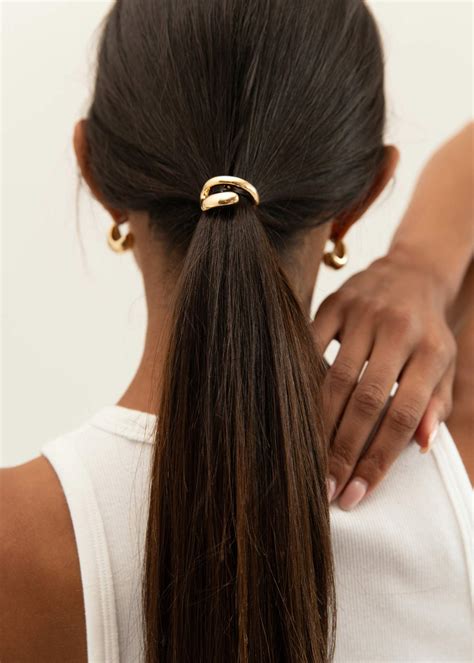 Gold Hair Cuffs Kōv Essentials Timeless Effortless Accessory