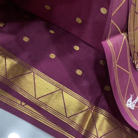 Semi Premium Mysore Crepe Silk Saree With Zari Zig Zag Border And