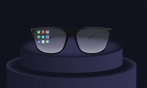 Premium Vector Apple Glass Realistic Smart Glasses By Apple Inc Macos Iphone Apps Virtual
