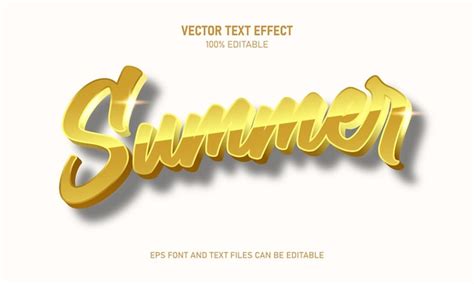 Premium Vector Summer Editable Text Effect Trending Style Modern