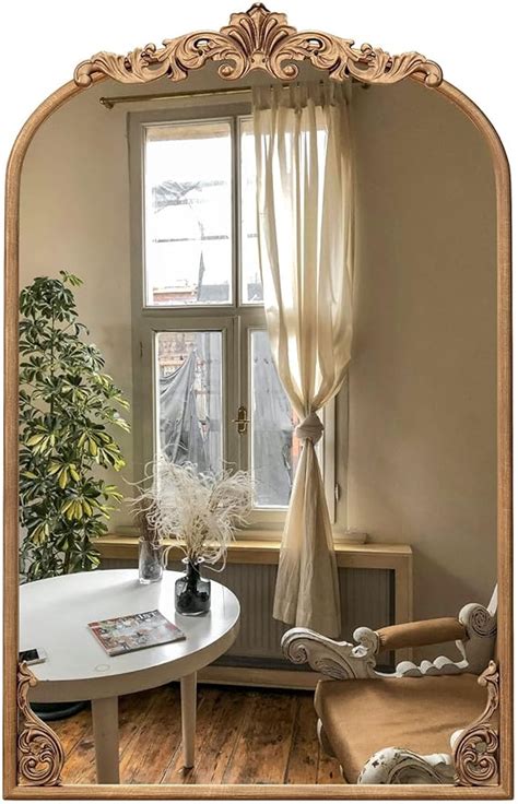 Lifezeal Specchio Barocco Vintage Da Parete Specchio Dorato Sospeso