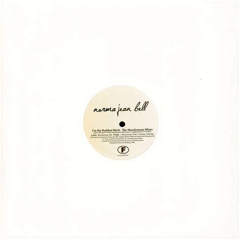 Norma Jean Bell Im The Baddest Bitch Moodymann Mixes Blue Vinyl