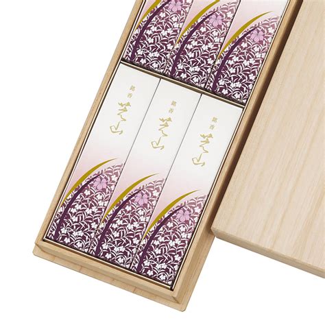 Dショッピング 線香 銘香芝山 桐箱6箱入 贈答用 ギフト （ お線香 線香セット 進物線香 進物用 白檀 煙少なめ 喪中見舞い お供え