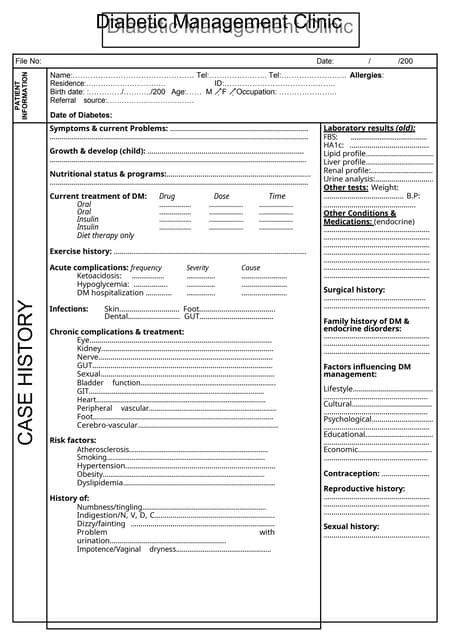 Ipd Case Sheet 1 Pdf