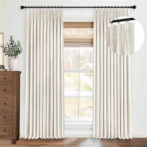 Capaloca Linen Pinch Pleated Curtains 100 Blackout Pinch