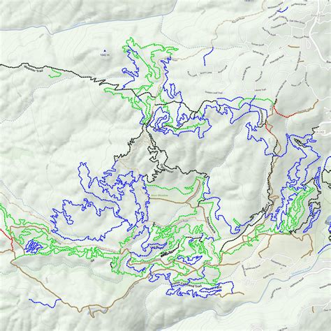 Idyllwild And Palm Springs Trail Steepness Map Map By Orbital View