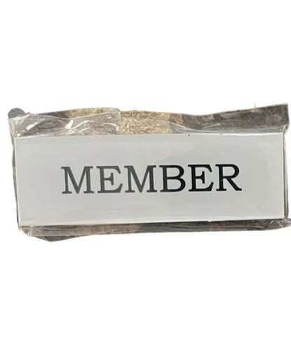 White Rectangular Acrylic Badge For School College At Rs 10 Piece In
