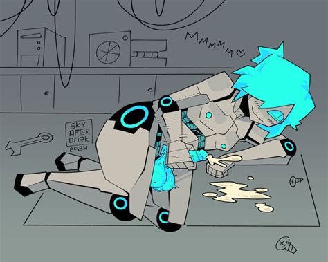 Rule 34 Balls Breasts Cum Masturbation Nude Penis Robot Self Insert Skyafterdark Skyborg 7000