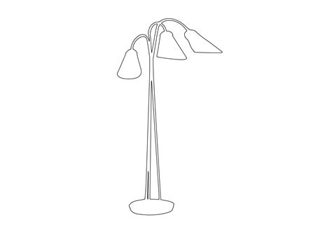 Free Floor Lamp Elevation Cad Block Dwg Dxf Pdf Format Freecads