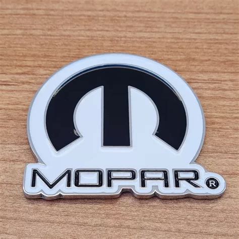 Mopar Emblema Badge Logotipo Mopar Em Metal Dupla Face Frete Grátis