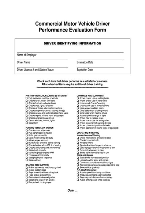 Driving Performance Evaluation Score Sheet Easily Airslate