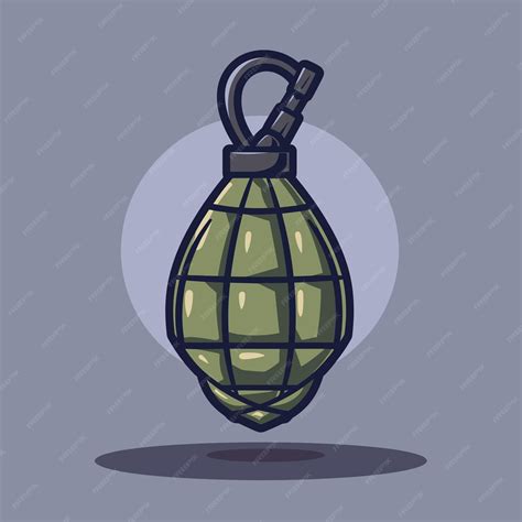 Premium Vector Cartoon Hand Grenade Clip Art Illustration Vector Design