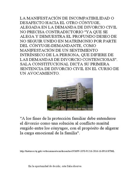 Sentencia 1070 Divorcio Desafecto Pdf Divorcio Matrimonio