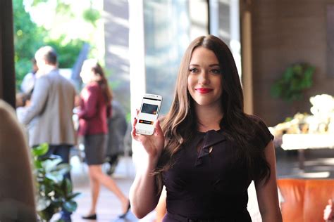 Kat Dennings On Bold Bangs Bright Lipstick And Beth Behrss Wedding
