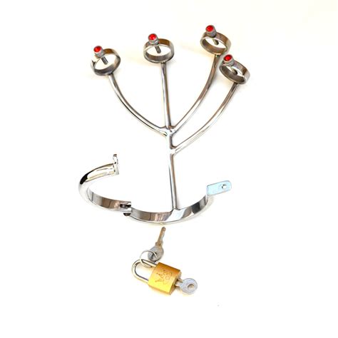 Finger Hand Trap Cuffs Stainless Bondage Finger Restraint Pair Set