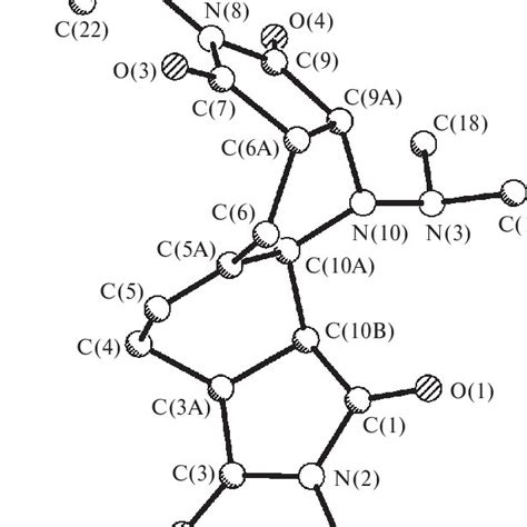 General view of molecule 4b. | Download Scientific Diagram