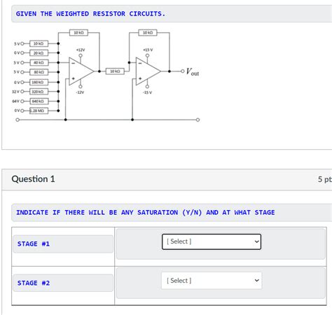 Solved Given The Weighted Resistor Circuits 10 Kn 10 Kn