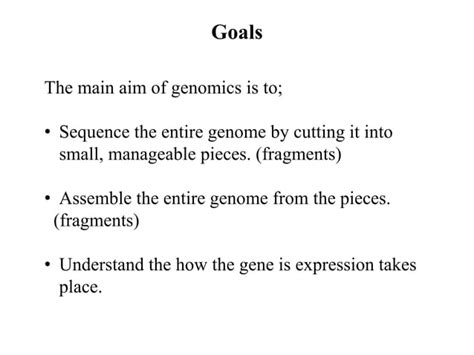 Genomics Pptx Biological Sciences Science
