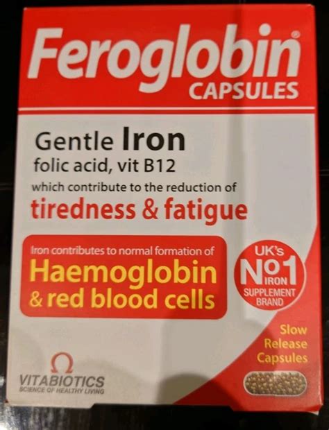 Feroglobin Iron Supplement Capsules 30 Per Pack Vitabiotics £436