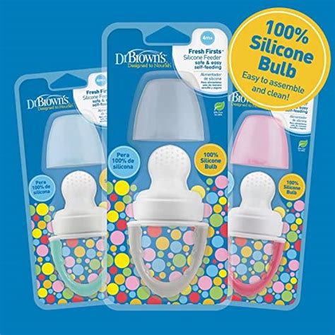 Dr Browns Fresh First Silicone Feeder Mint Grey 2 Count Pacifiko